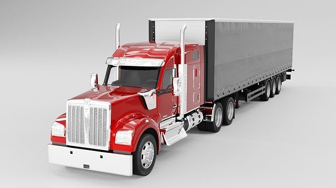 3D model Kenworth W990 VR / AR / low-poly | CGTrader