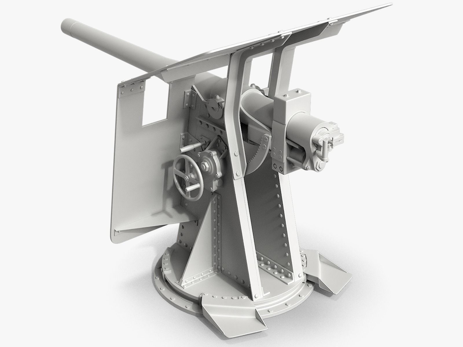 QF 12-pounder naval anti-aircraft cannon 3D model | CGTrader