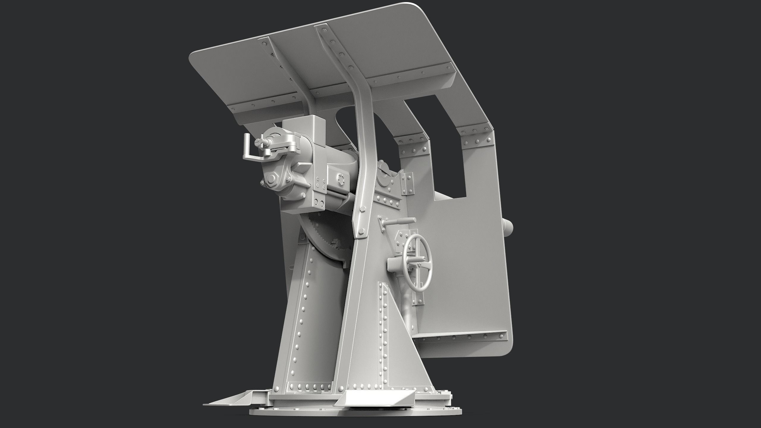 QF 12-pounder naval anti-aircraft cannon 3D model | CGTrader