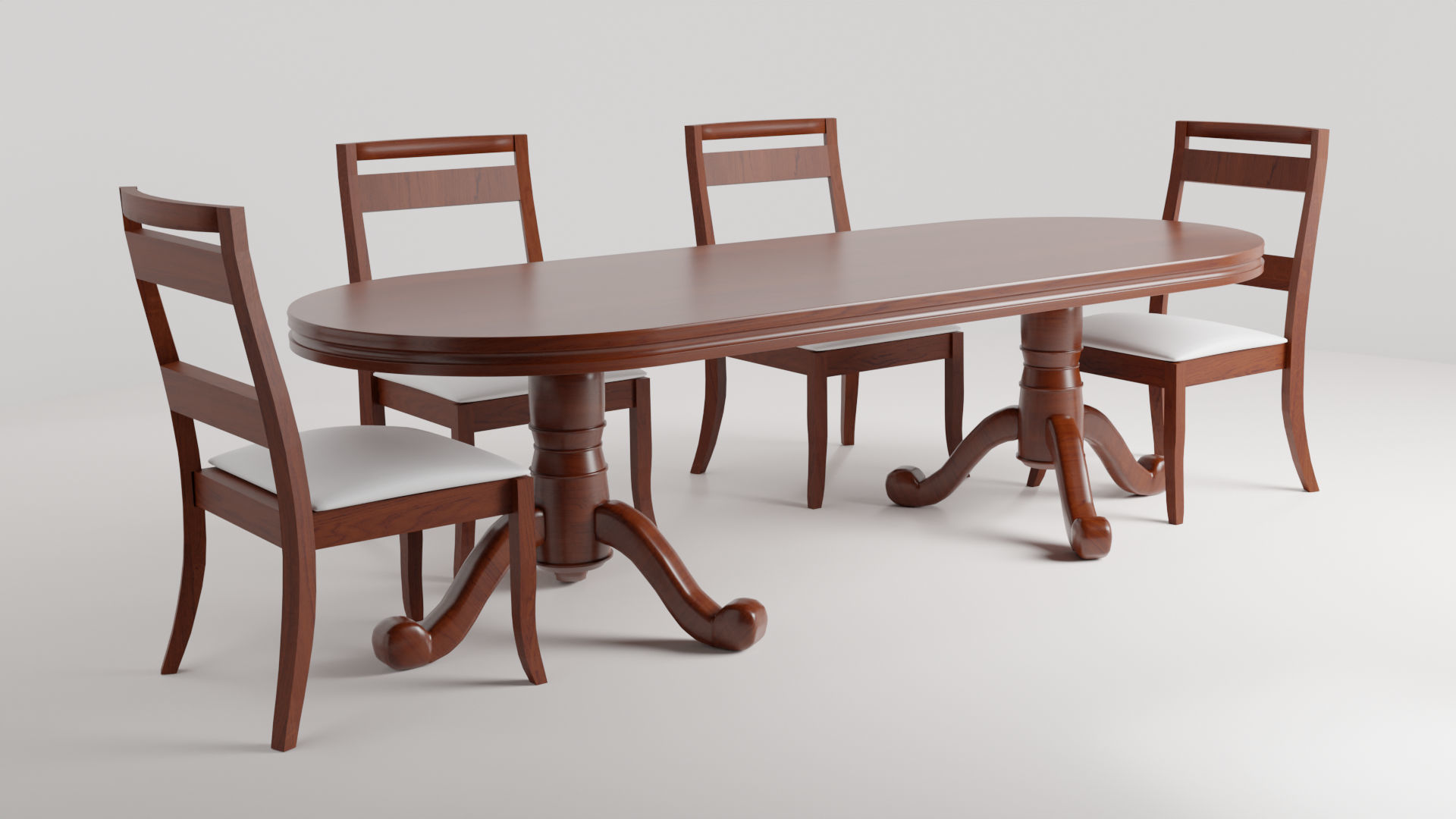 Classic Dinner Table 3D model | CGTrader
