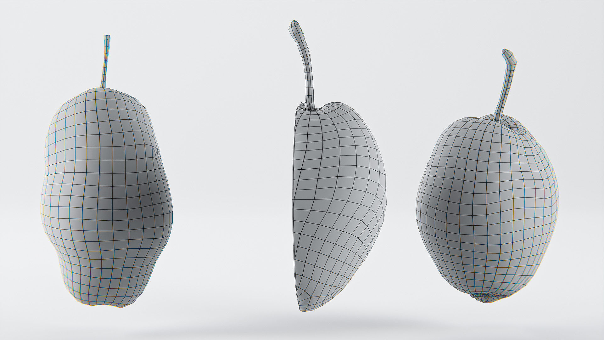 3D model Pear set 01 VR / AR / low-poly | CGTrader