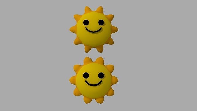 Sun Cartoon free 3D model | CGTrader