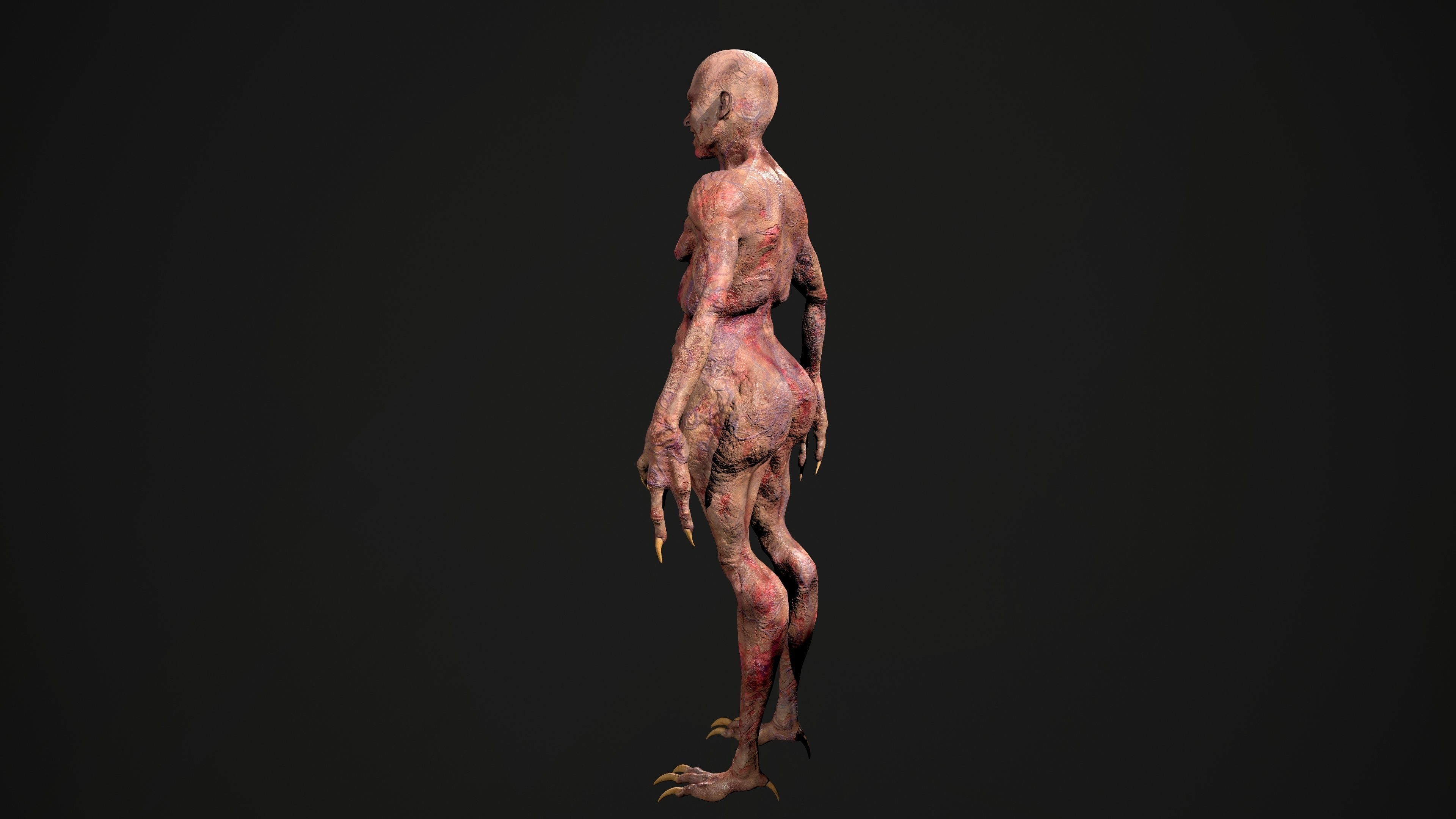 3D model Mutant human skeleton VR / AR / low-poly | CGTrader