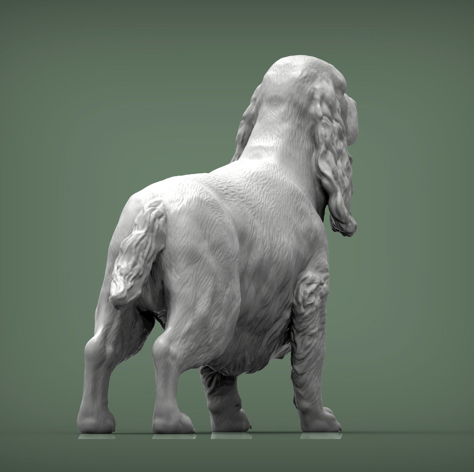 English Cocker Spaniel 3D model 3D printable | CGTrader
