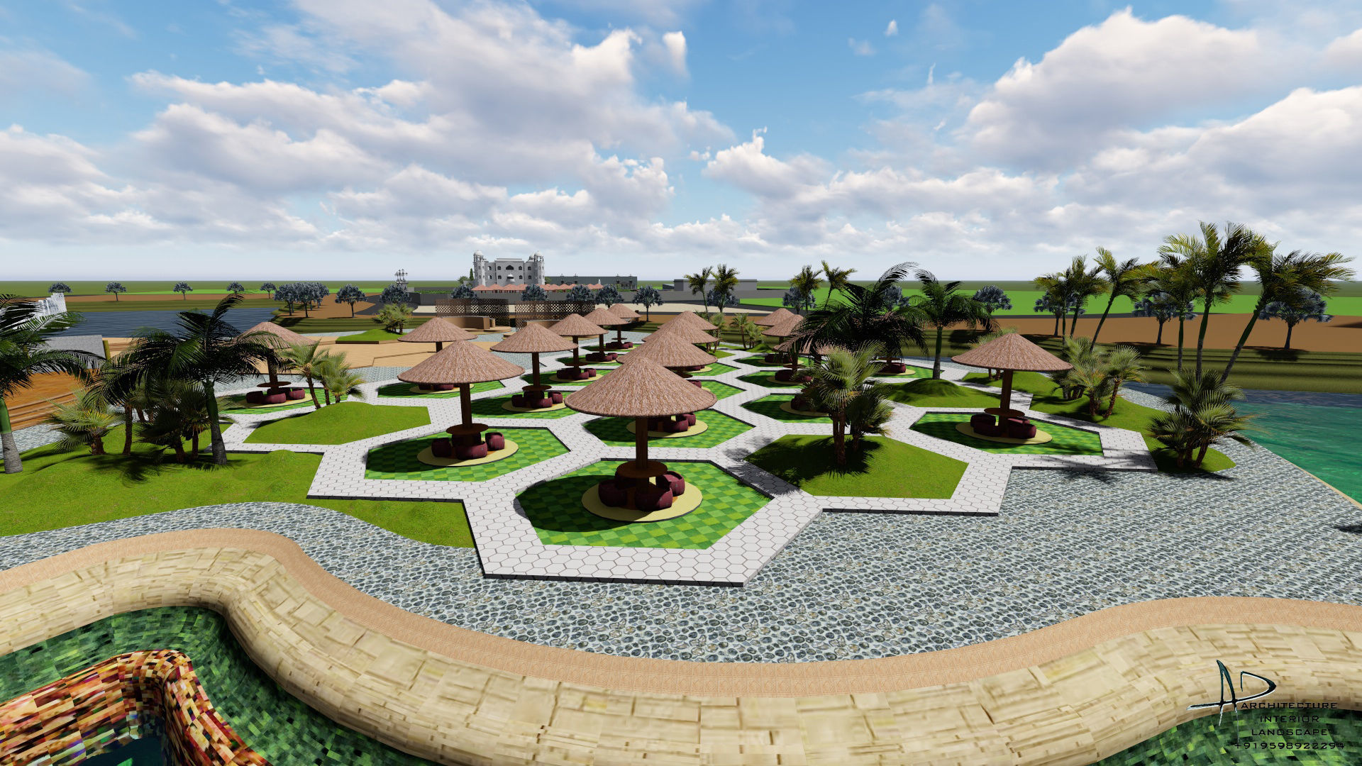 3D model Butler Palace Resort VR / AR / low-poly | CGTrader