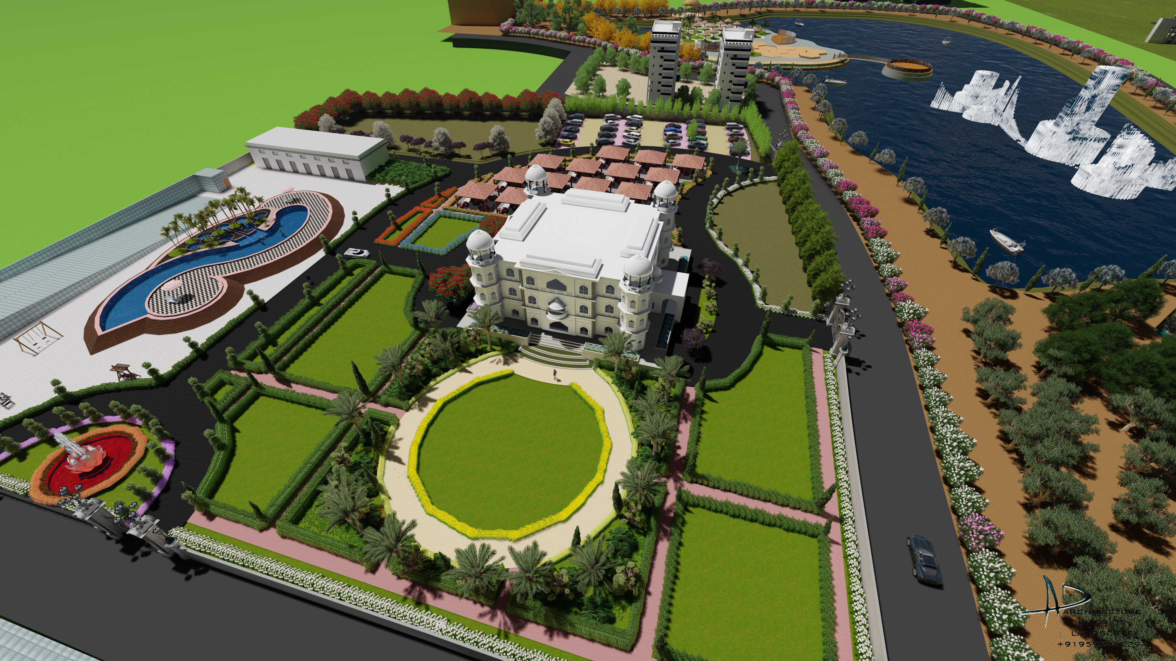 3D model Butler Palace Resort VR / AR / low-poly | CGTrader