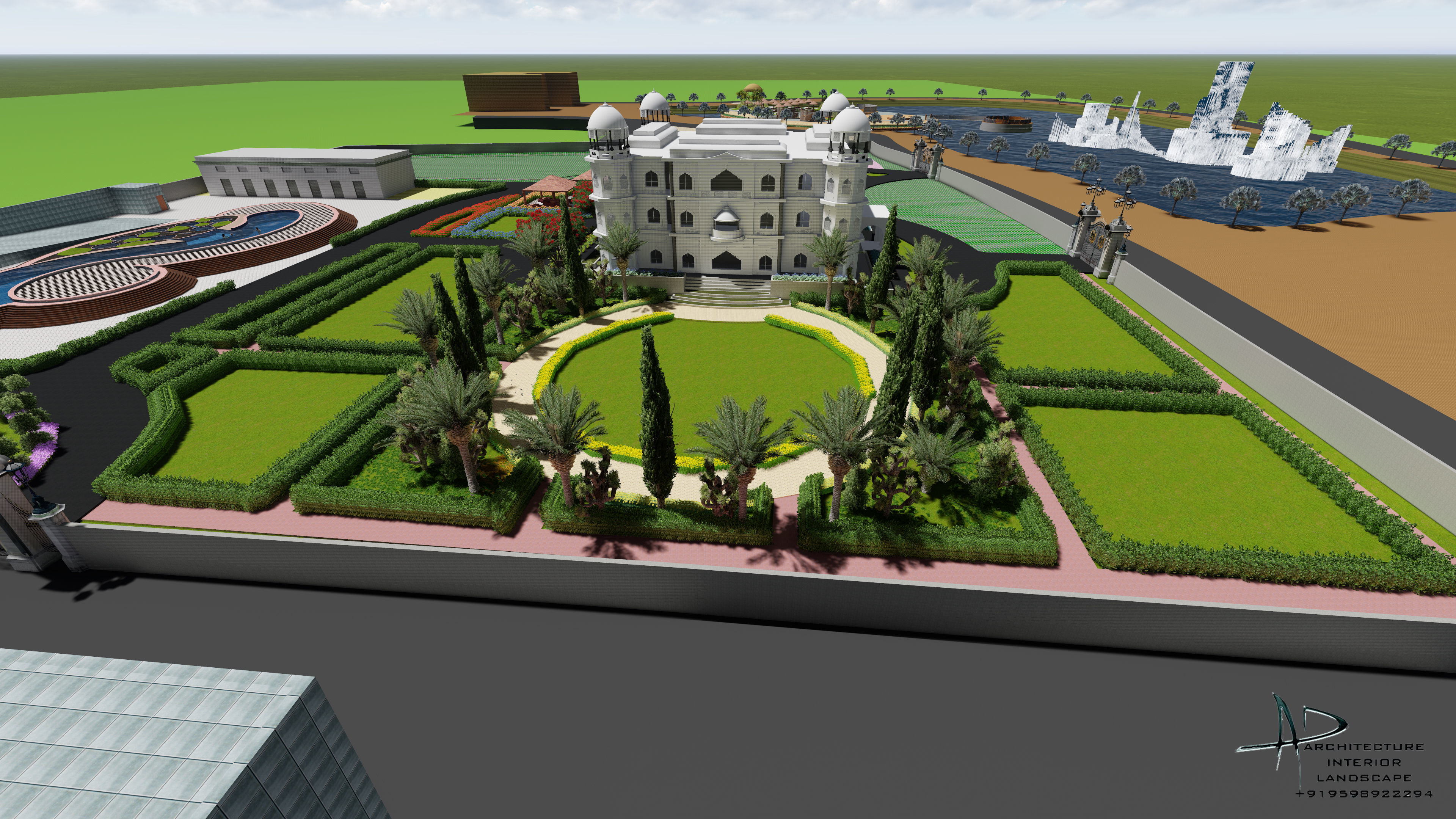 3D model Butler Palace Resort VR / AR / low-poly | CGTrader