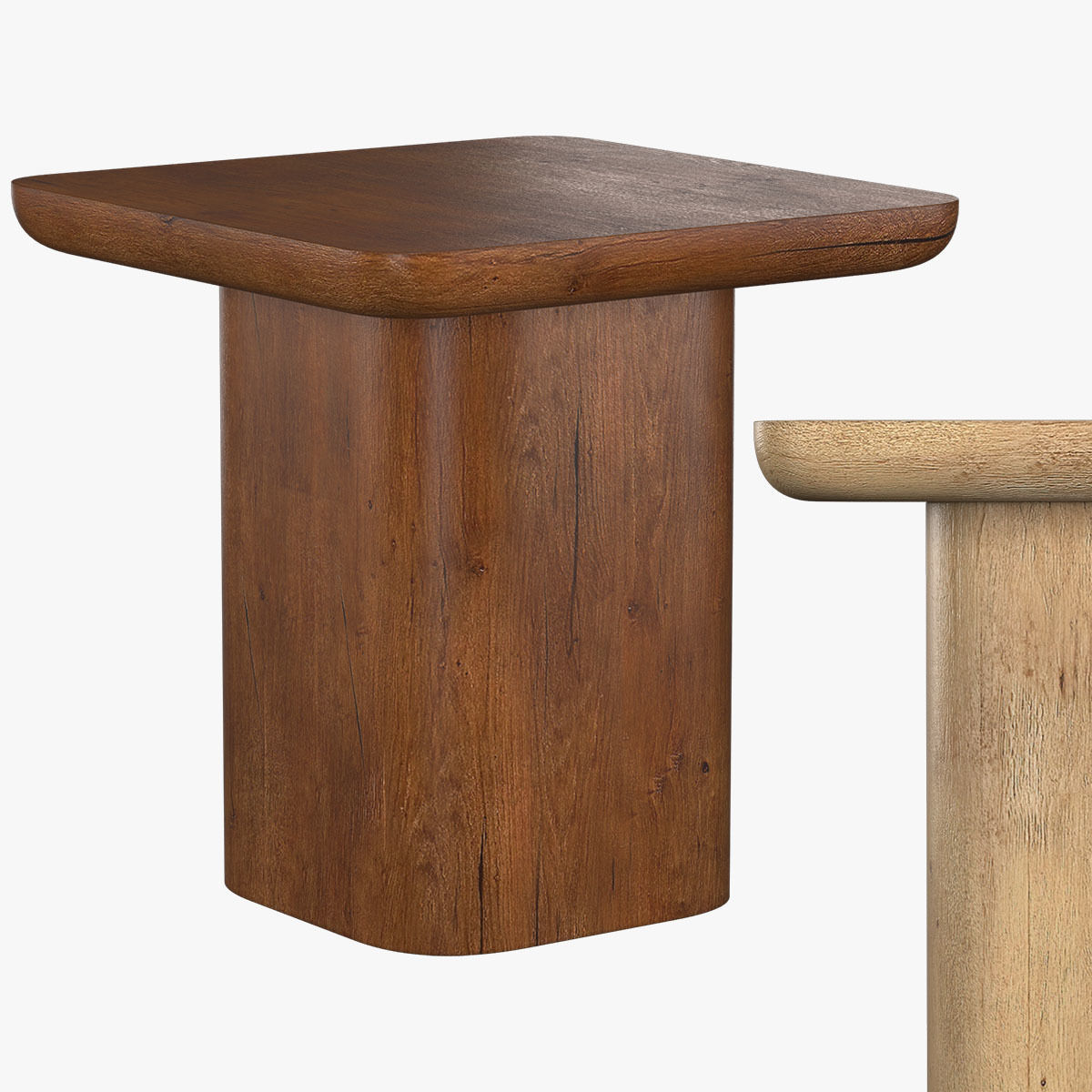 OSLO PEDESTAL SQUARE SIDE TABLE 3D model | CGTrader