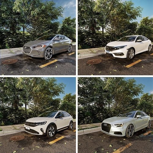 car scene in lumion 3D model 3D model | CGTrader