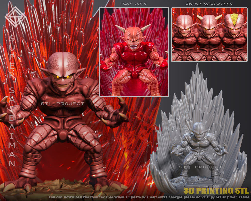 Super Saibaiman 3D model 3D printable | CGTrader