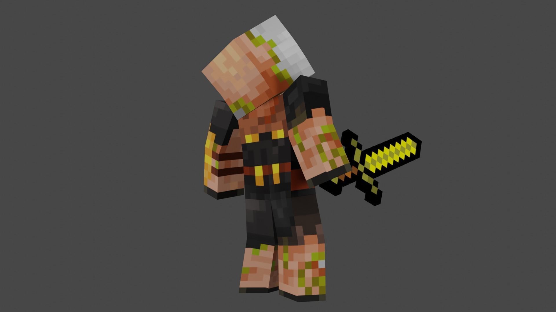 3D model MINECRAFT ZOMBIFIED PIGLIN RIGGED ANIMATED Low-poly 3D model ...