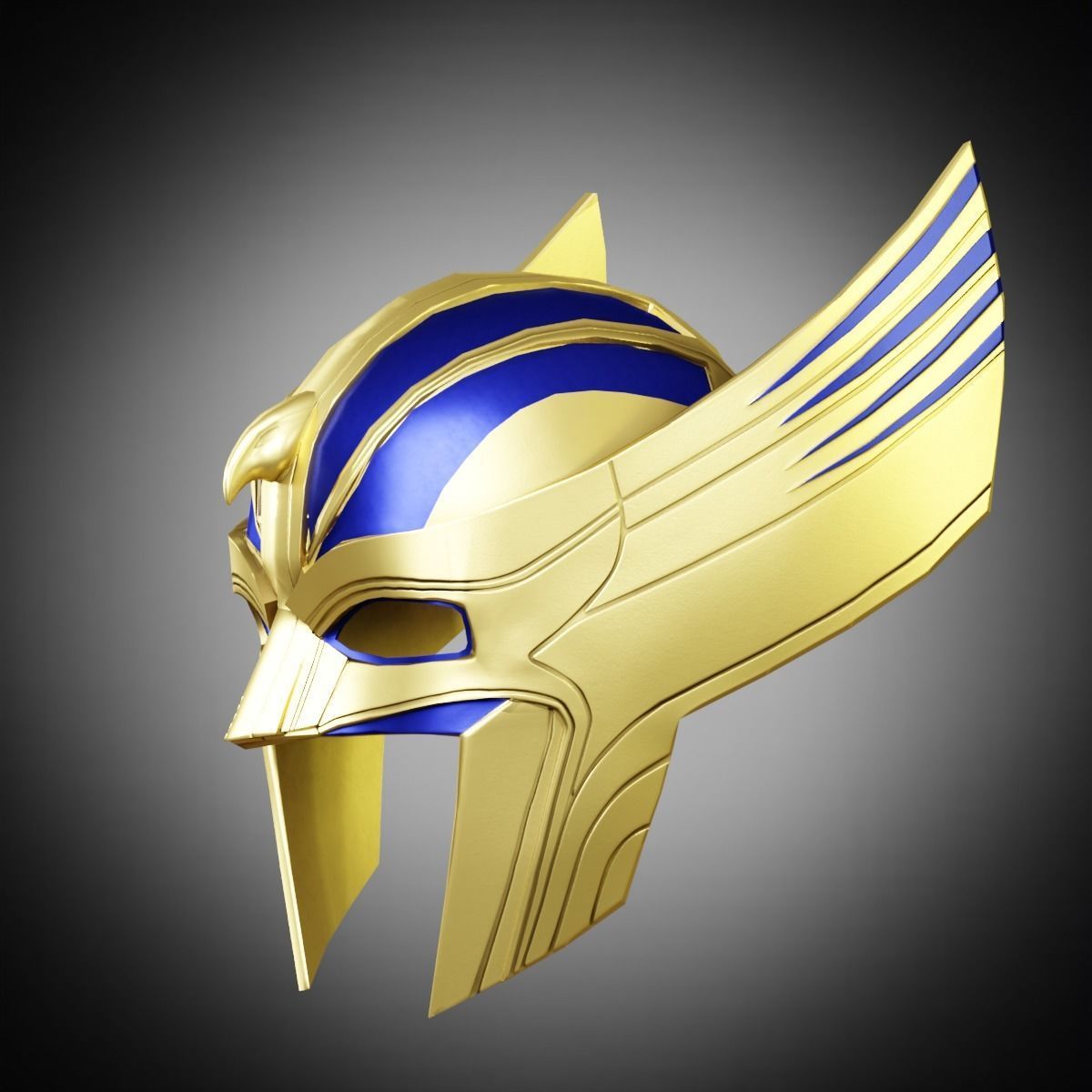 3D model Low poly Thor Helmet - Love and thunder VR / AR / low-poly ...