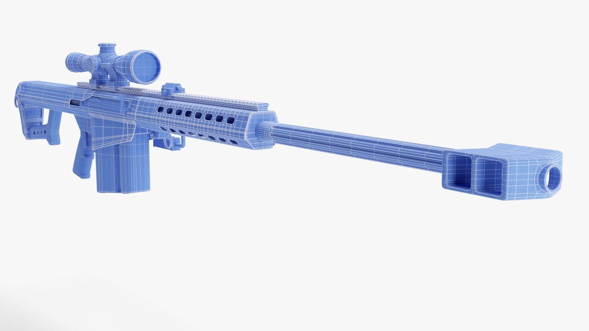 Barrett M82 Sniper Rifle 3D model | CGTrader