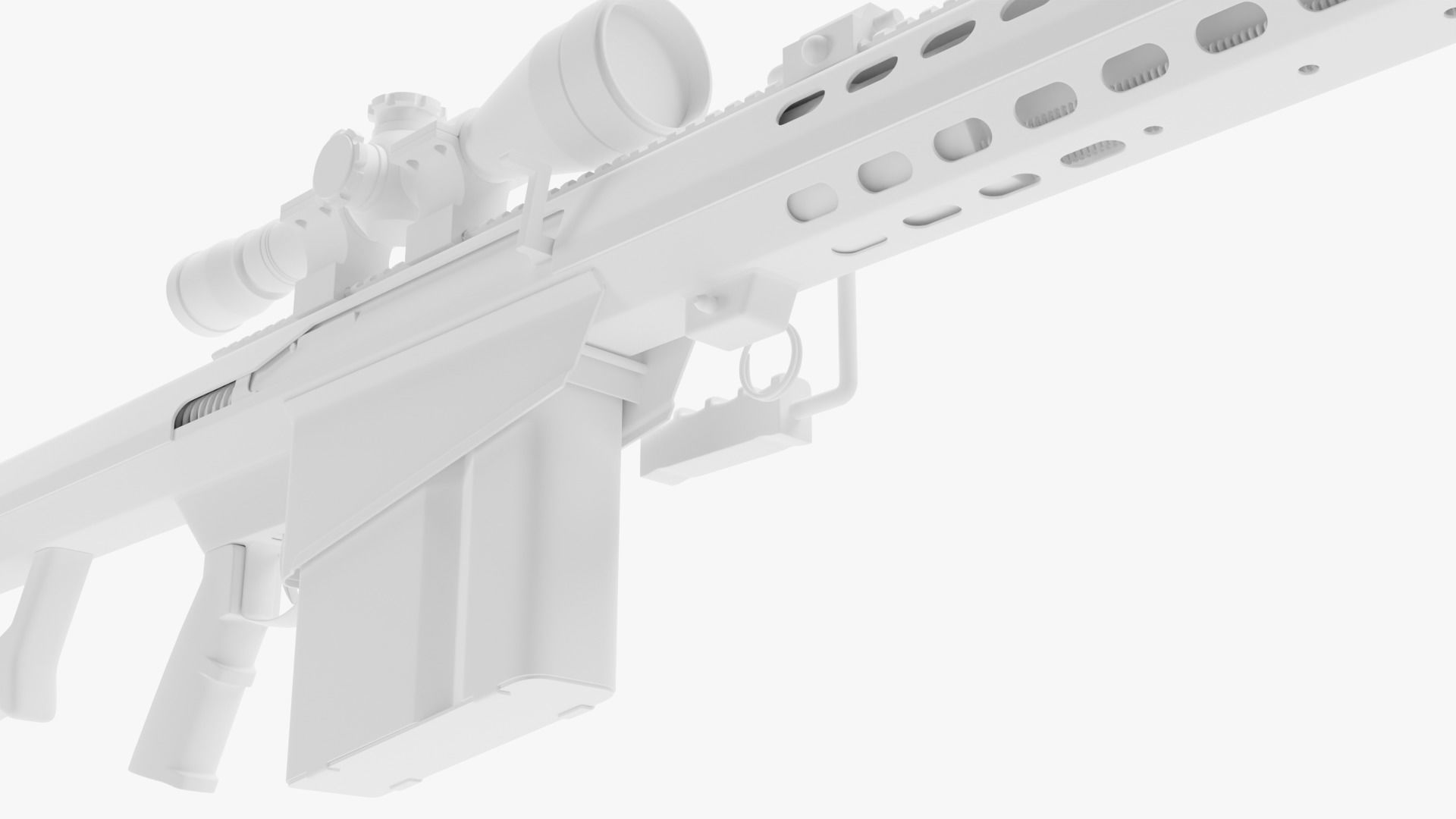 Barrett M82 Sniper Rifle 3D model | CGTrader
