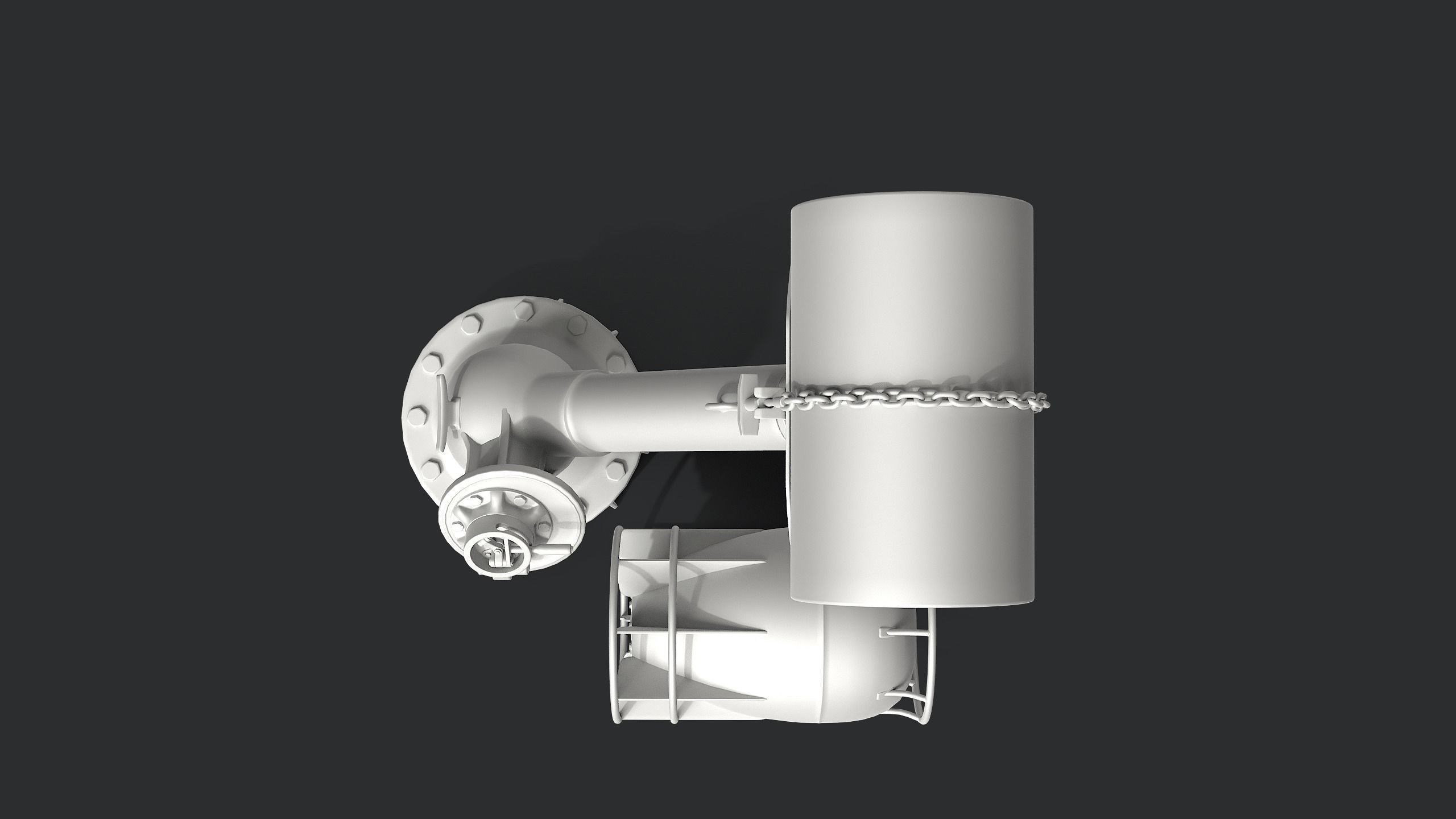 Depth Charge Projector Mk6 3D model | CGTrader