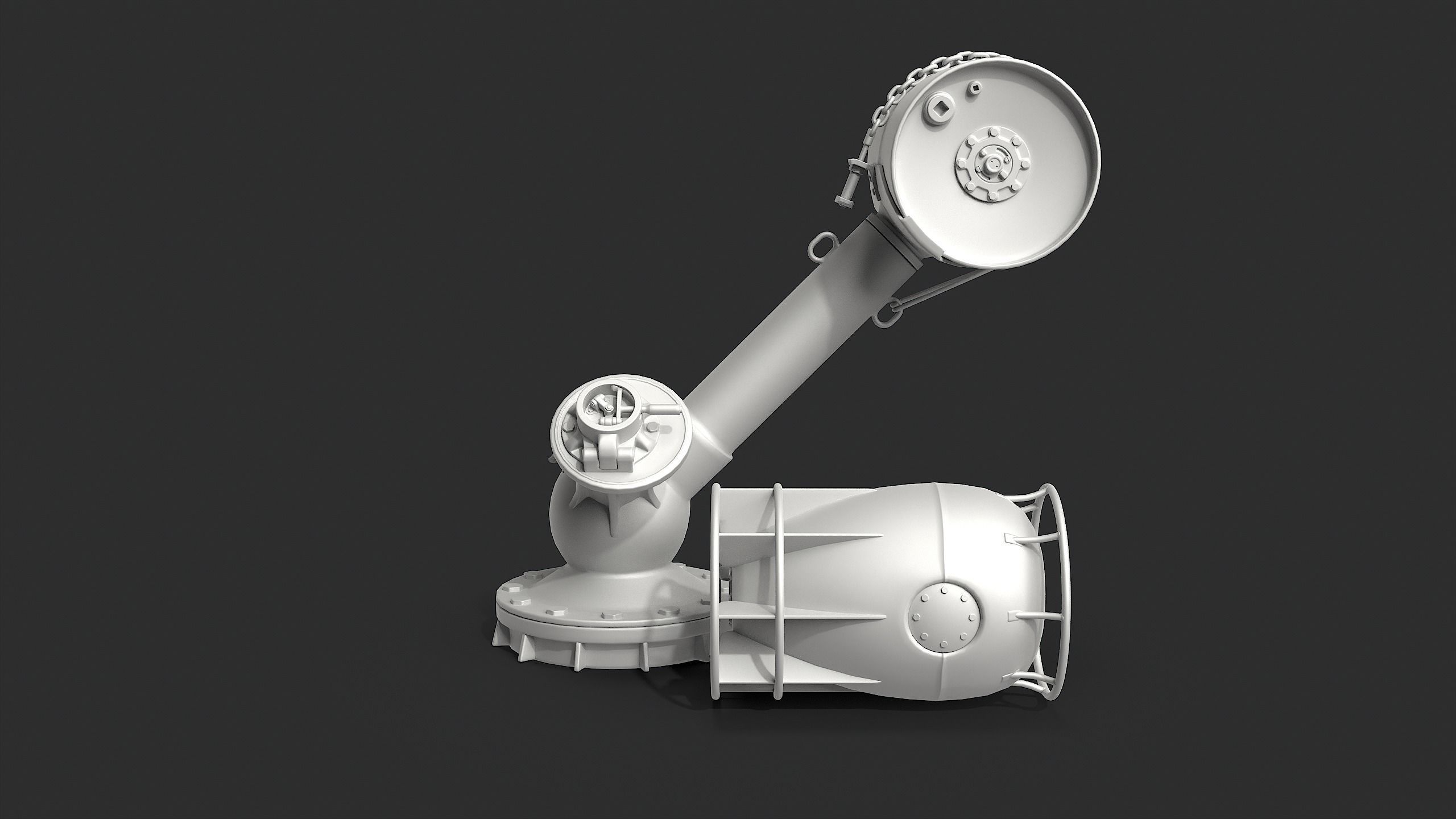 Depth Charge Projector Mk6 3D model | CGTrader