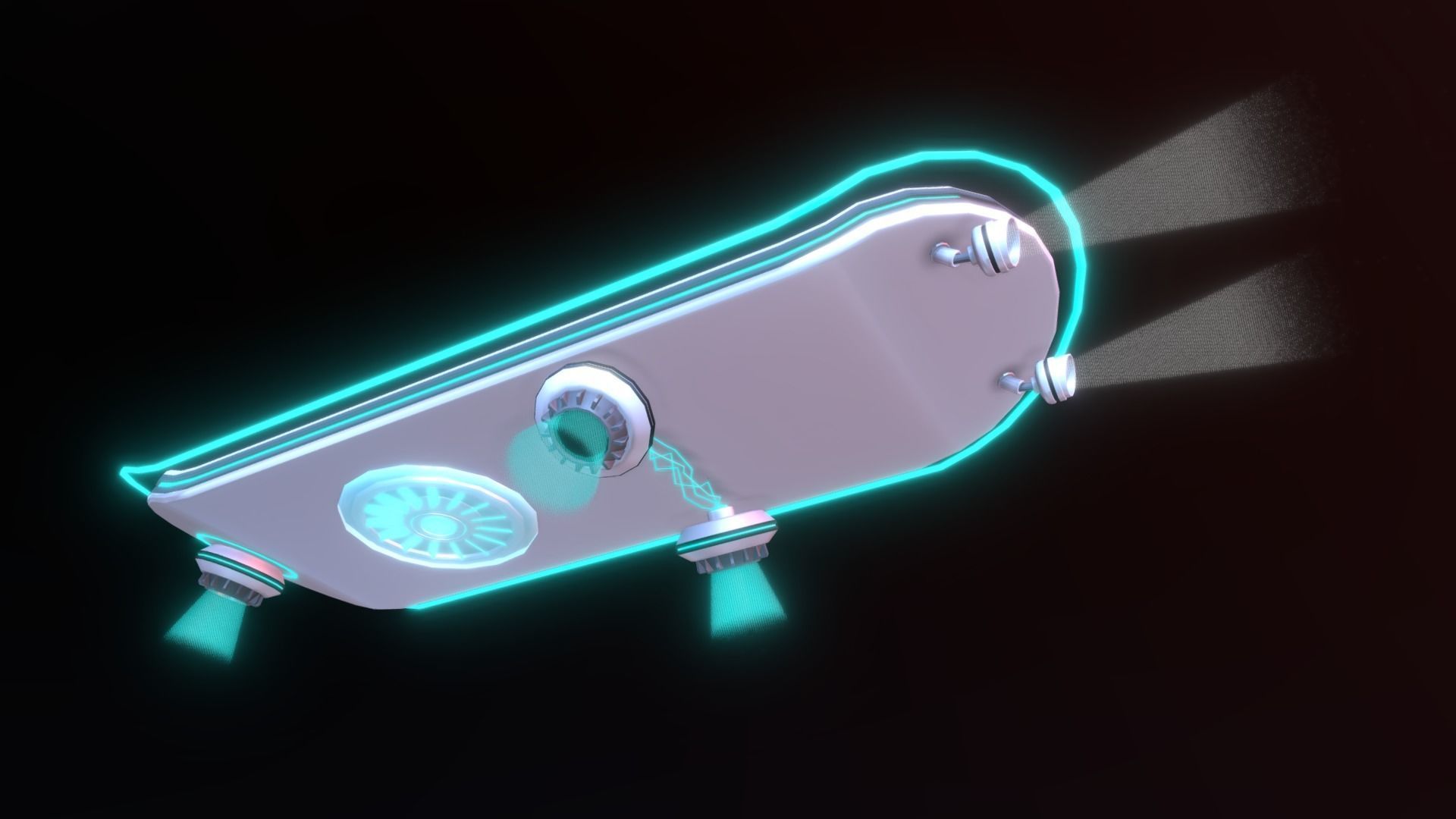 3D model Sci-fi Hoverboard VR / AR / low-poly | CGTrader