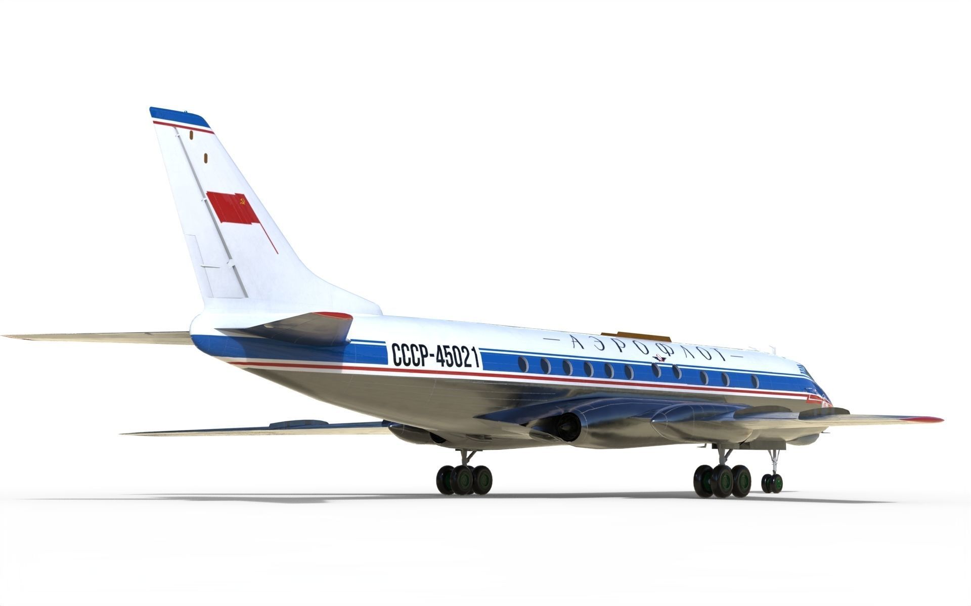 Tupolev Tu-124 3D model | CGTrader