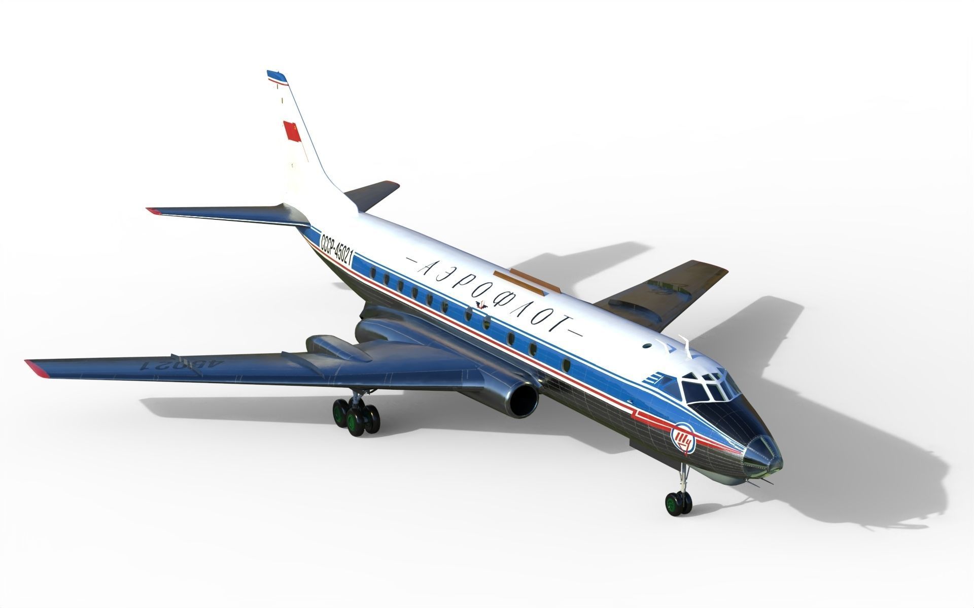 Tupolev Tu-124 3D model | CGTrader