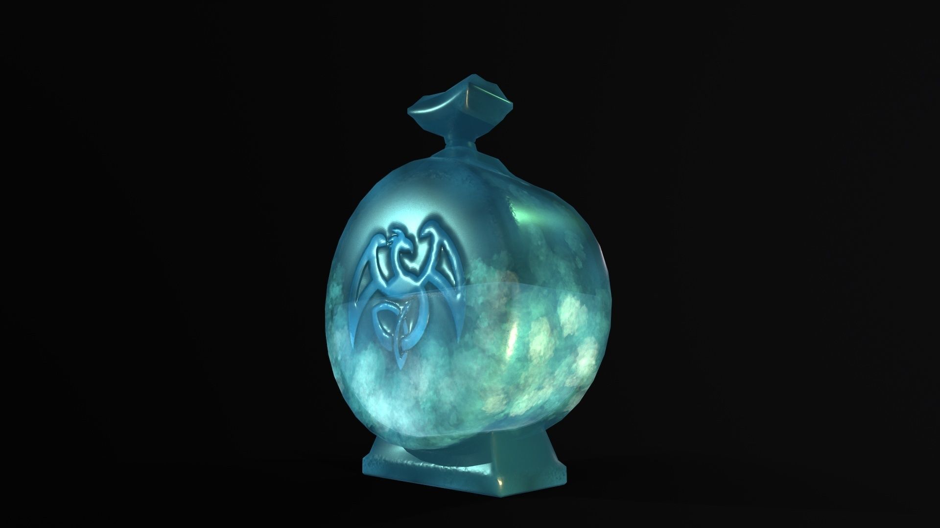 3D model Magic Glowing Dragon Potion Stylized Fantasy PBR Game Asset VR ...