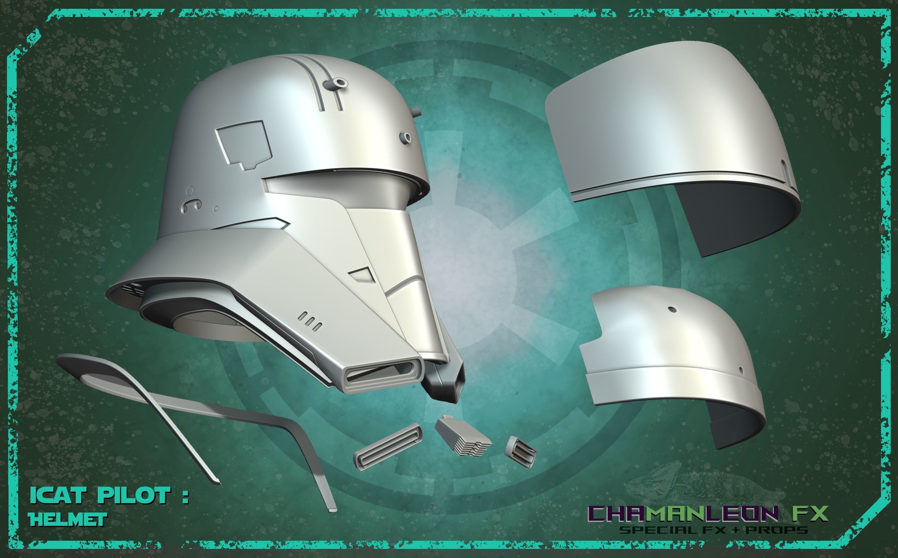 ICAT Pilot helmet from Rogue One and Mandalorian 3D model 3D printable | CGTrader
