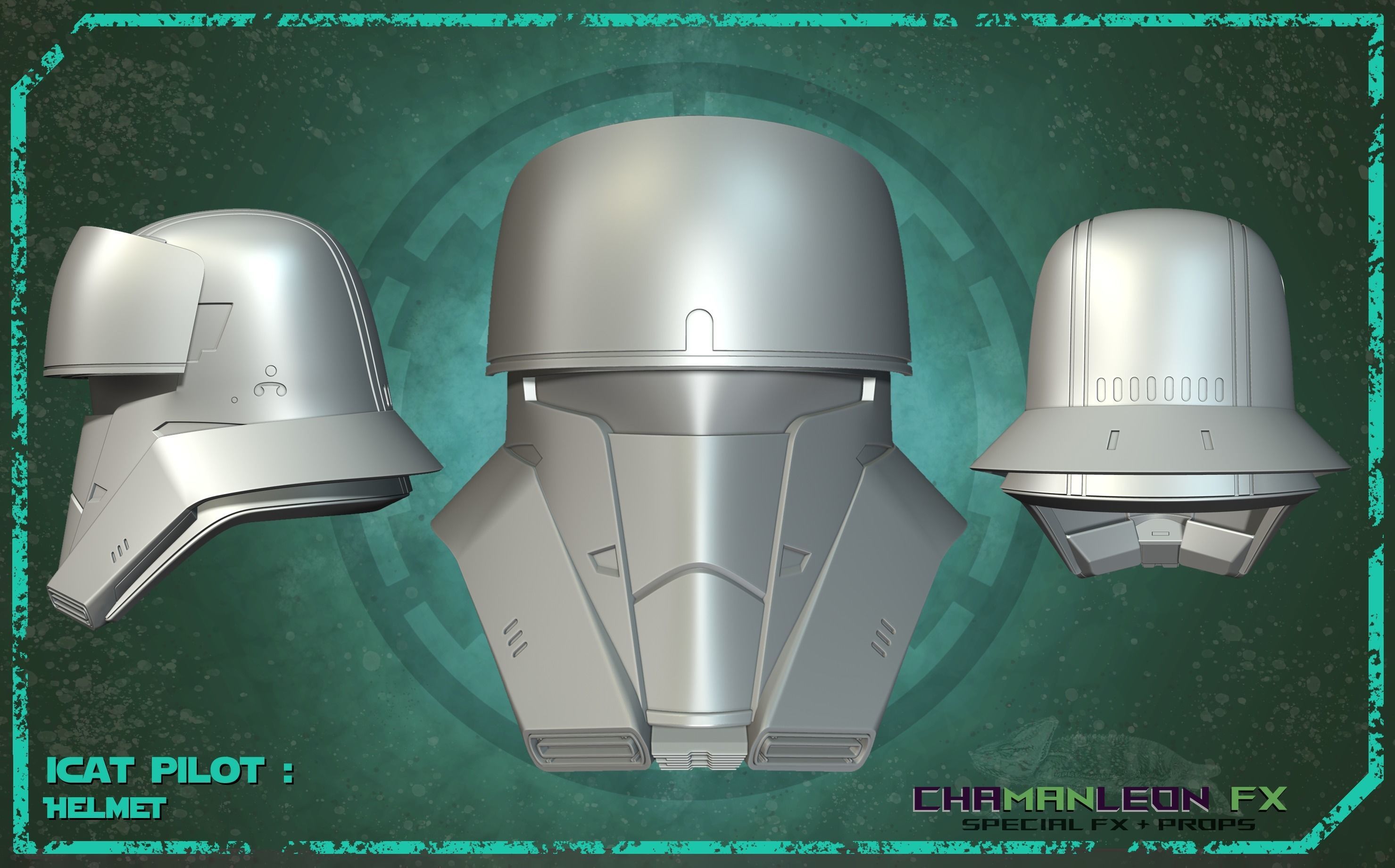 ICAT Pilot helmet from Rogue One and Mandalorian 3D model 3D printable | CGTrader