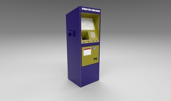 3D model Automatic Ticket Vending Machine 3D Model VR / AR / low-poly ...