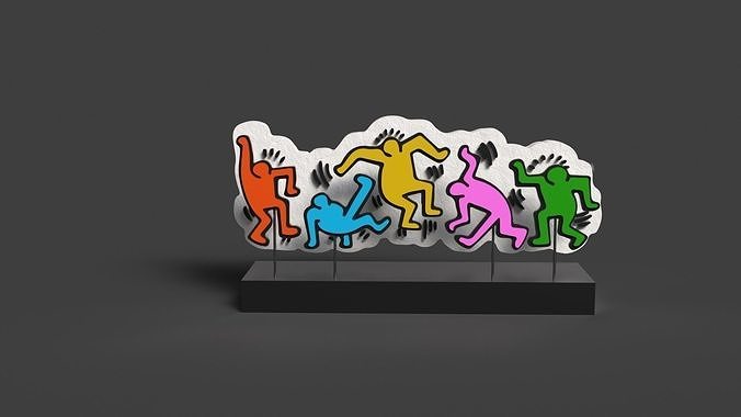 Keith Haring Dancing Figures