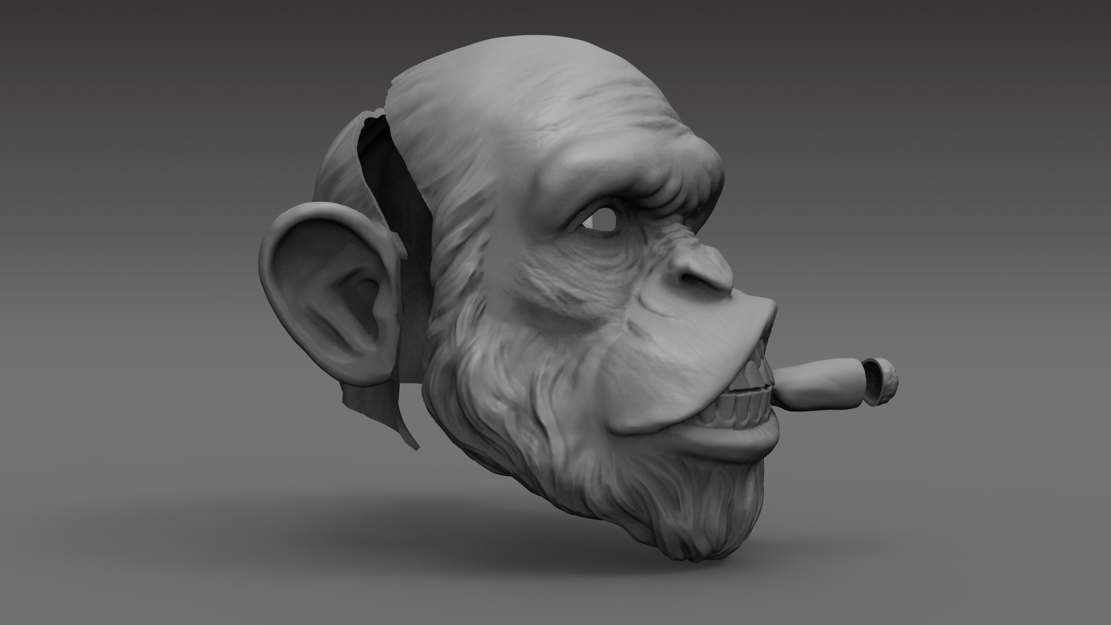 Ape Mask Helmet 3D Printable 3D model 3D printable | CGTrader