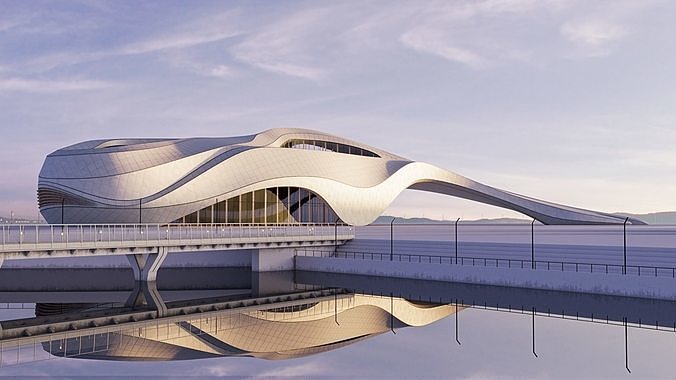 Futuristic building 47 3D model | CGTrader