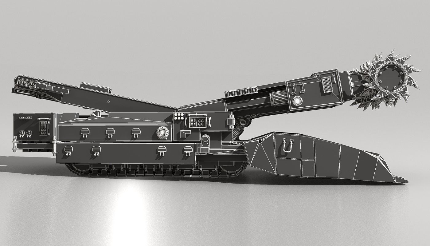 Continuous Miner 3D model | CGTrader