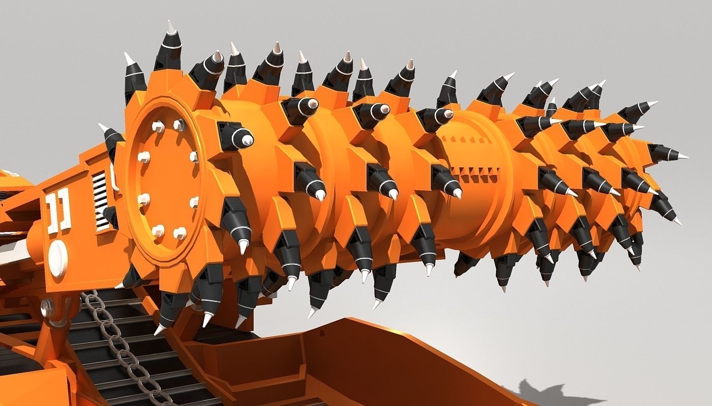 Continuous Miner 3D model | CGTrader