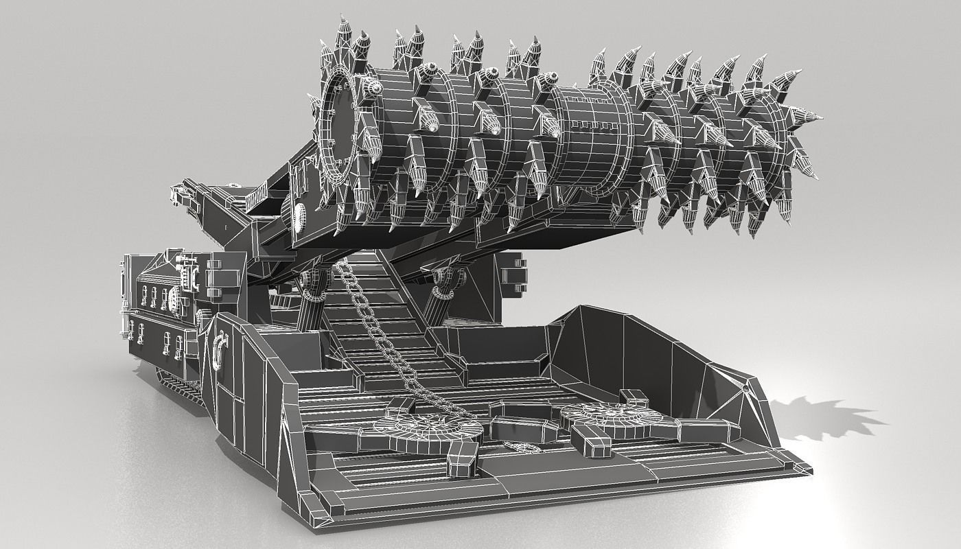 Continuous Miner 3D model | CGTrader