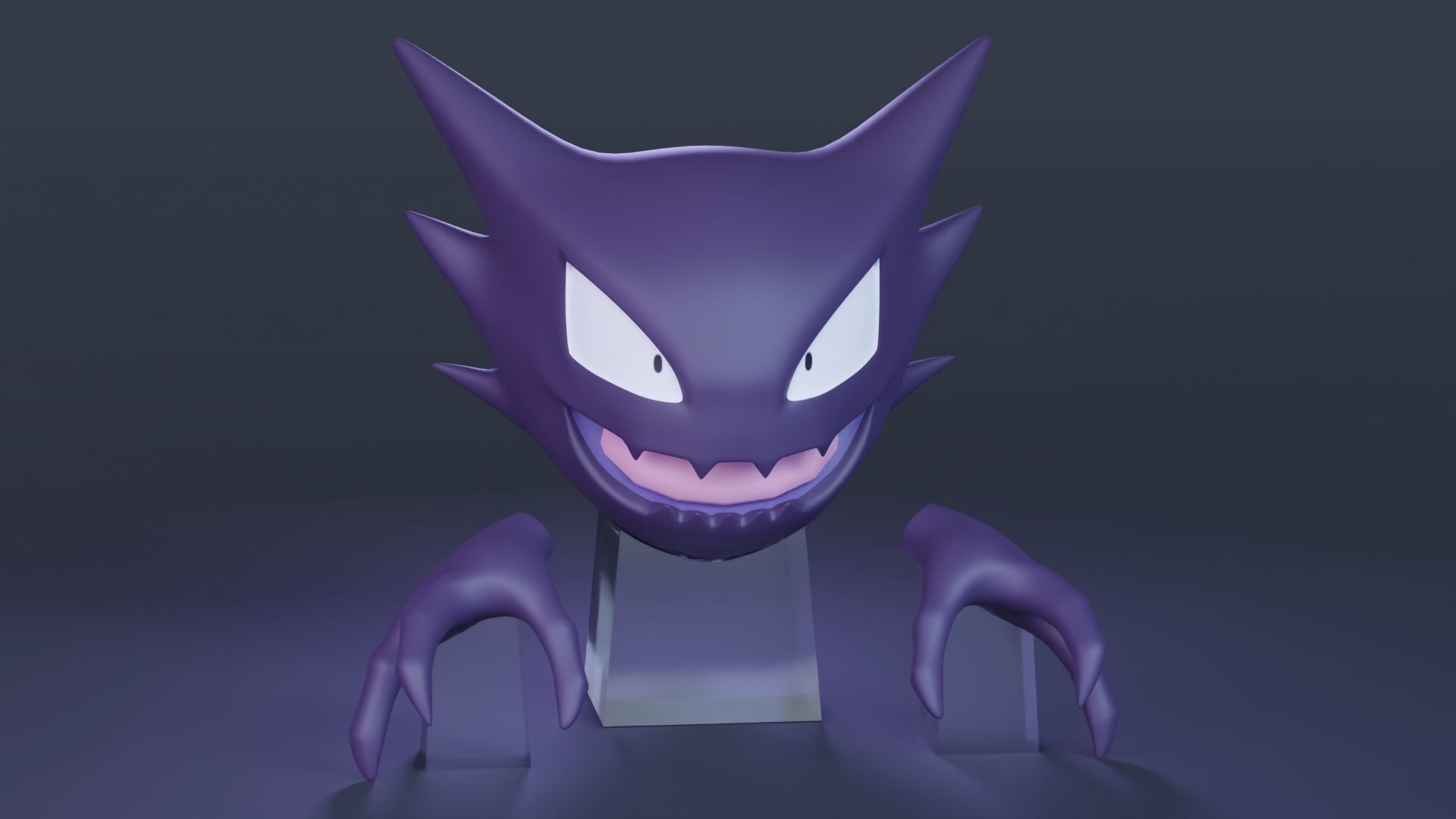 Pokemon Haunter con base 3D model 3D printable | CGTrader