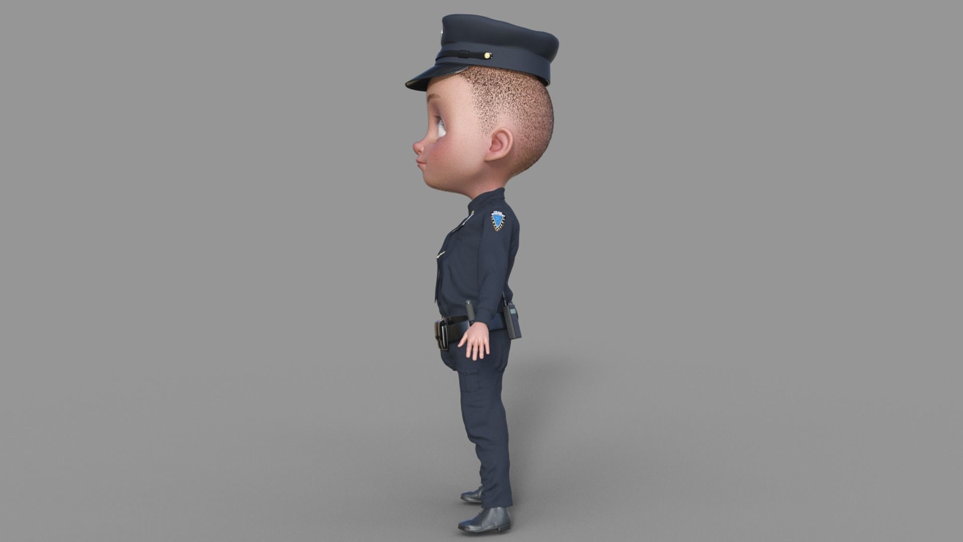 3D Cartoon Police Man 3D model | CGTrader