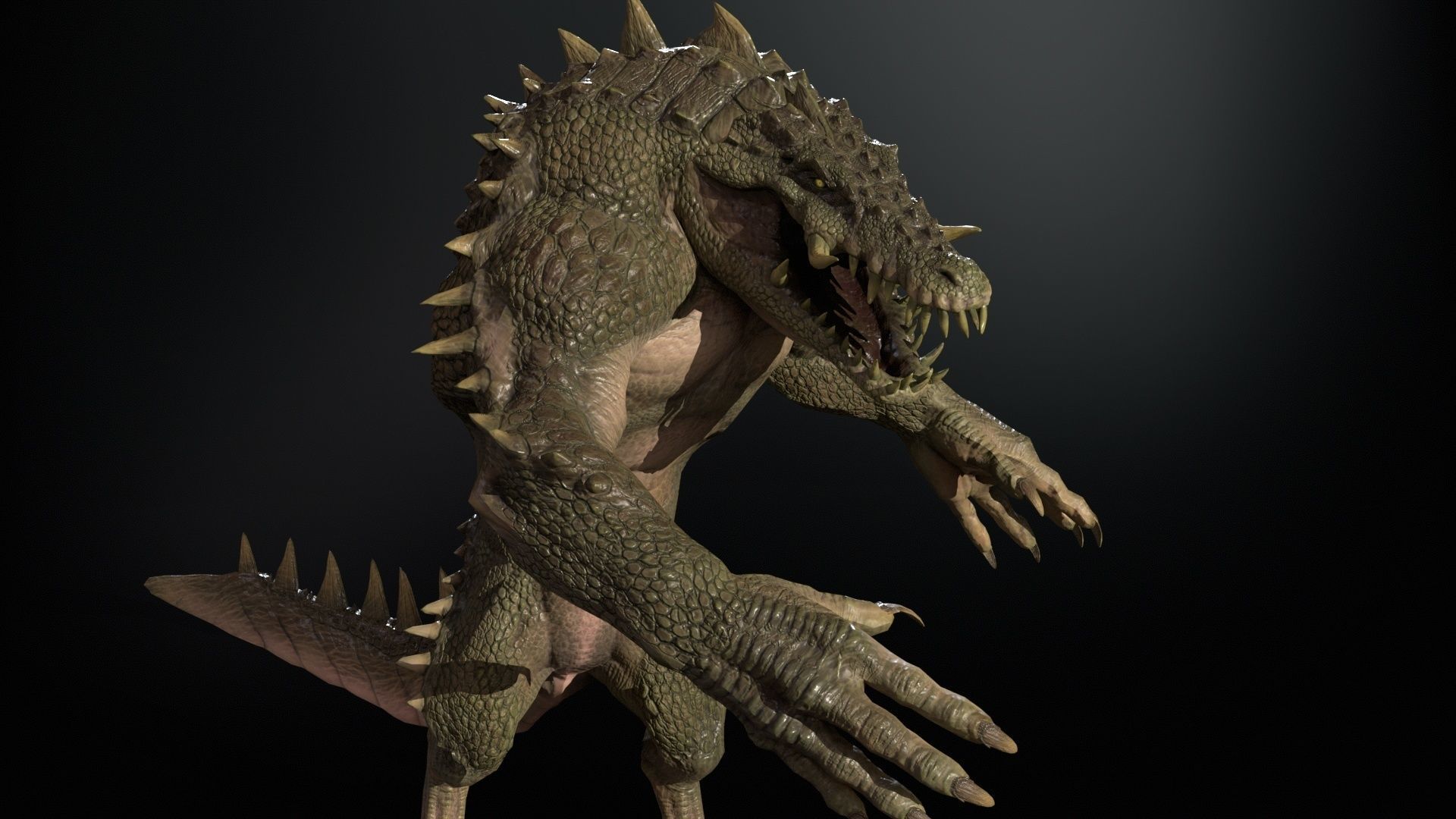 3D model MutantCrocodile VR / AR / low-poly | CGTrader