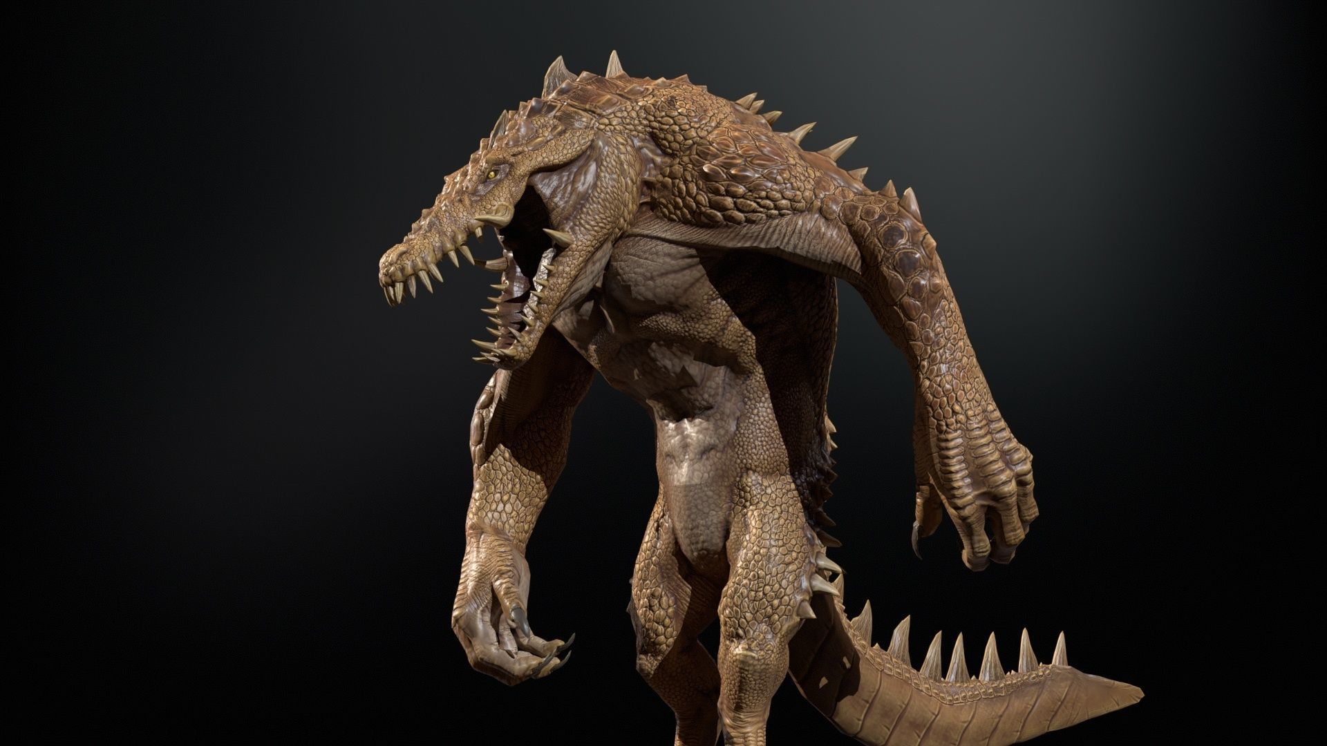 3D model MutantCrocodile VR / AR / low-poly | CGTrader