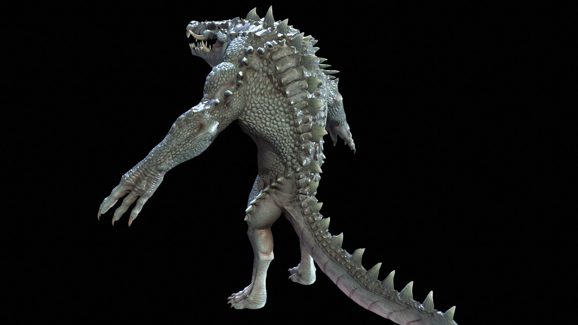 3D model MutantCrocodile crocodile creature VR / AR / low-poly | CGTrader