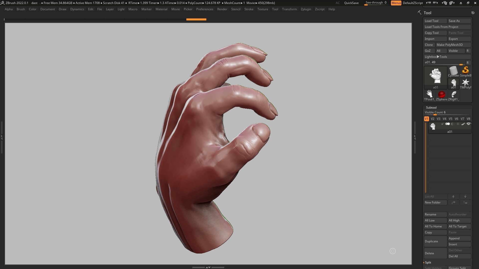 Hand pose 10 3d print model 3D model 3D printable | CGTrader