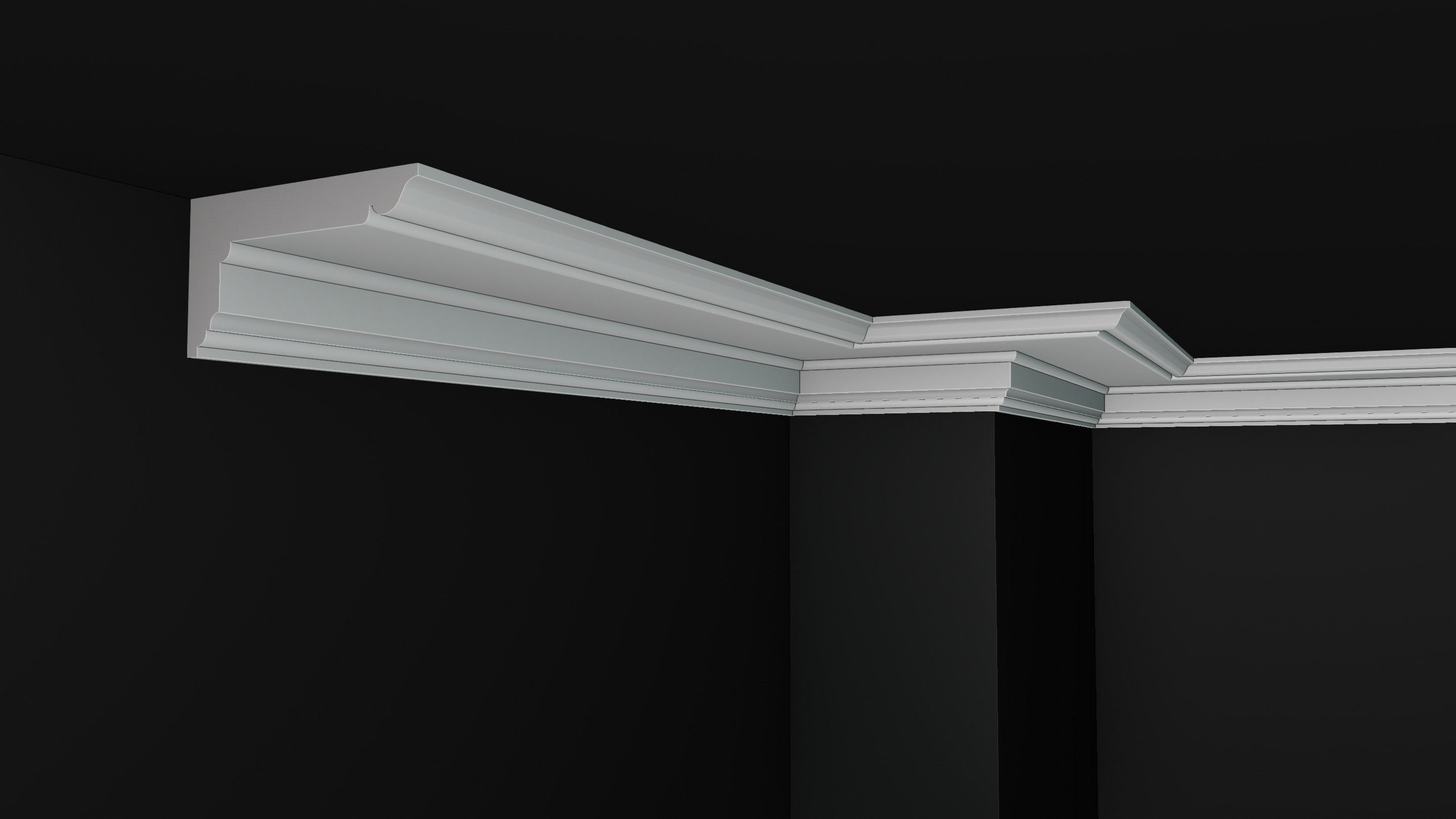 3D model Plaster Cornice Pack VR / AR / low-poly | CGTrader