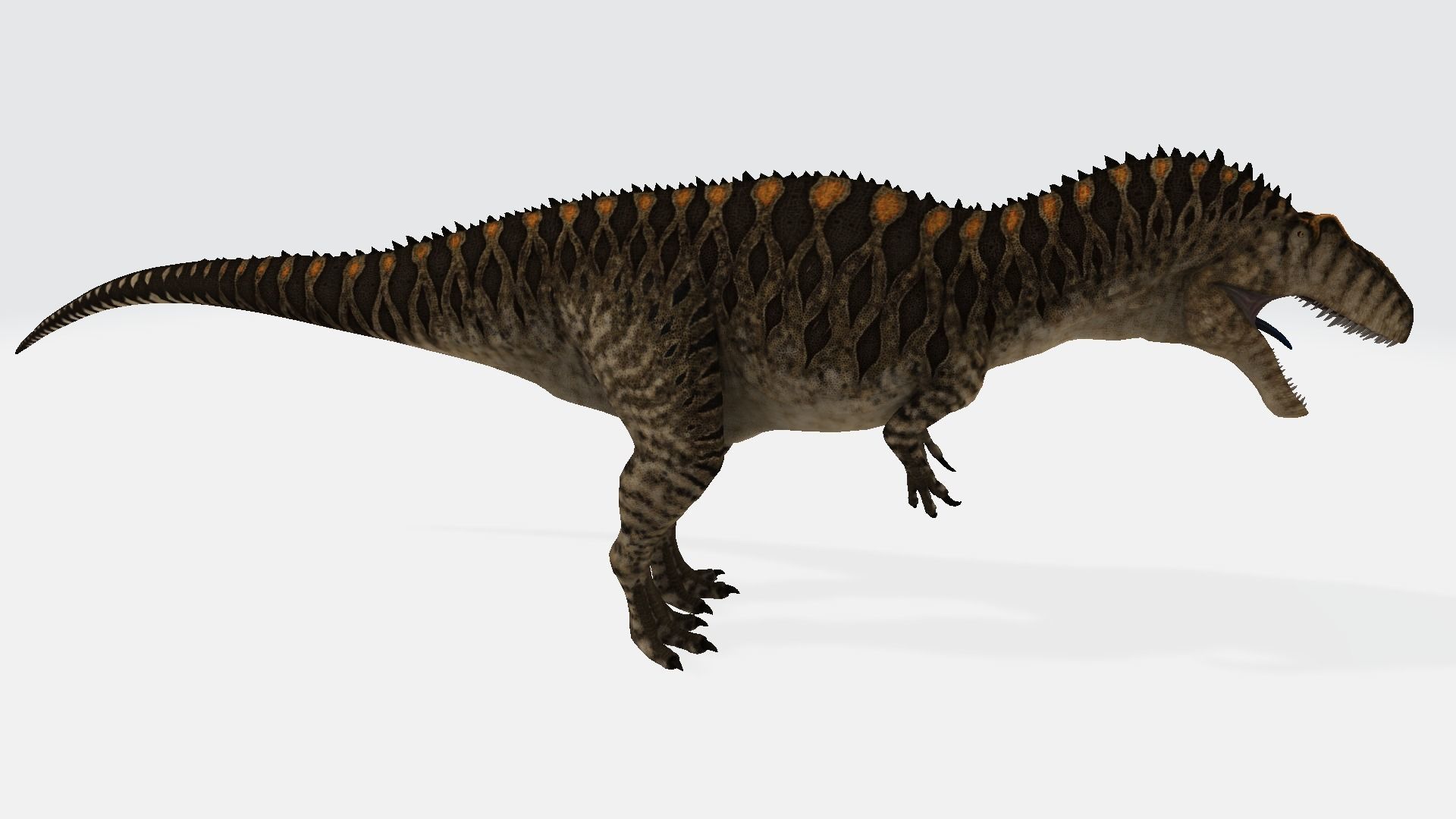 Acrocanthosaurus dinosaur 3D model | CGTrader