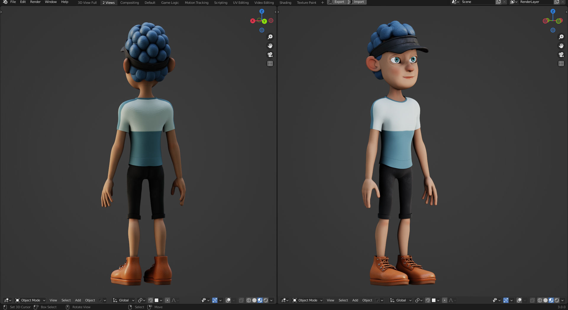 3D Modeling - Boy - Luke - Blender 3 3D model | CGTrader