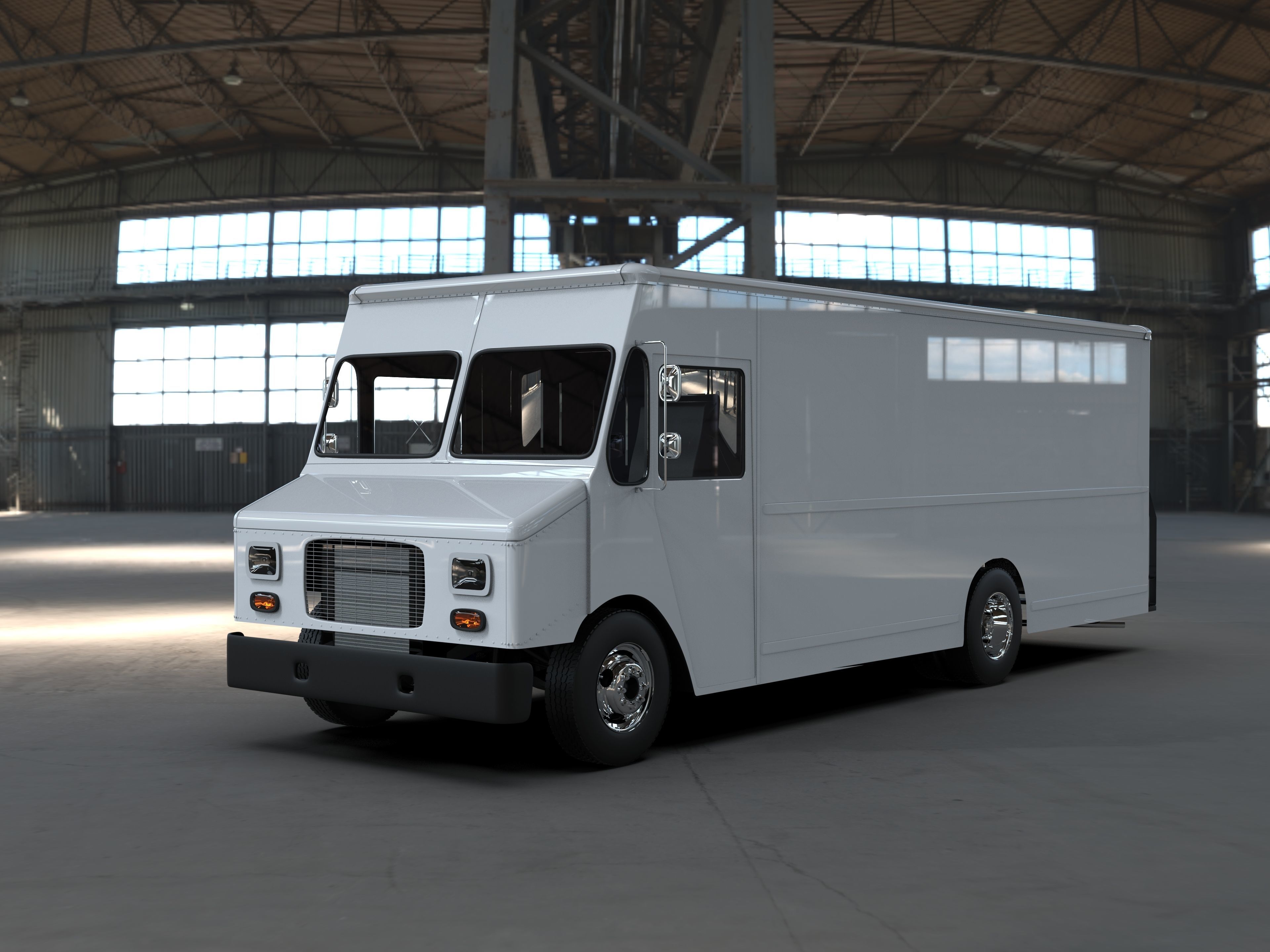 F59 step van 3D model | CGTrader