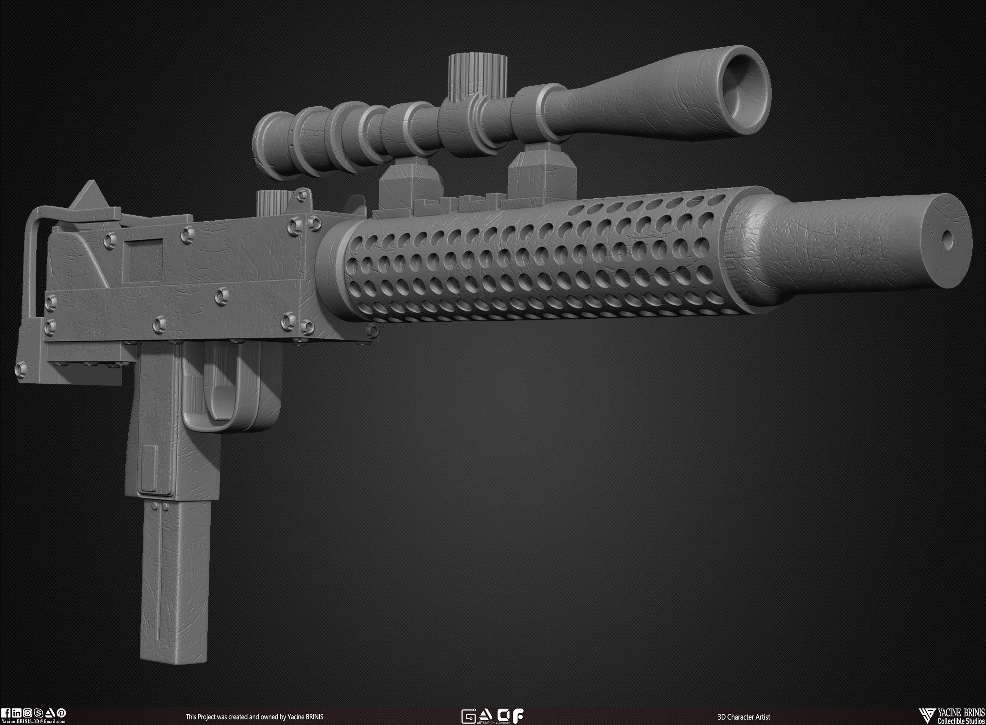 3D model Guns Kitbash Vol 01 VR / AR / low-poly | CGTrader