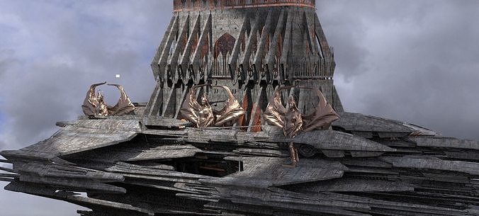 Medieval Arch Airship 1 3D model | CGTrader