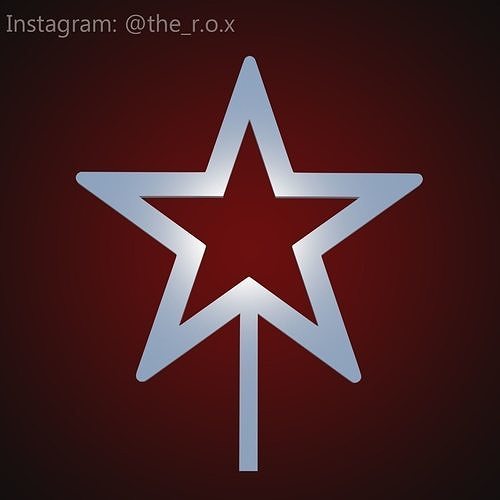 Star topper 3D model 3D printable | CGTrader