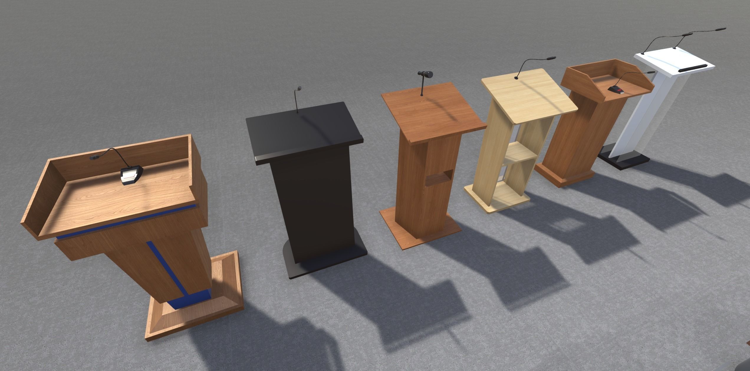 3D model Presidential podiums VR / AR / low-poly | CGTrader