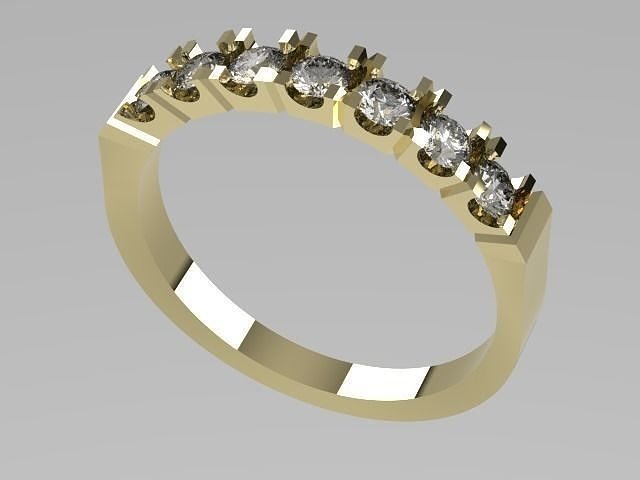 wedding ring 3D model 3D printable | CGTrader