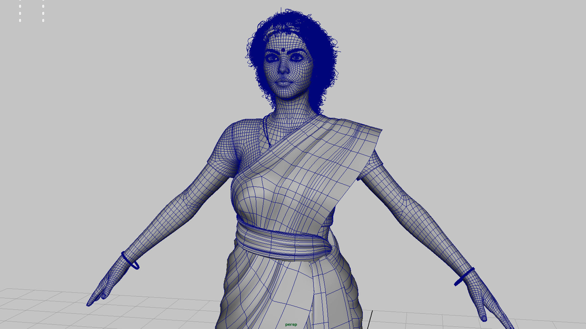 indian girl woman 3d model 3D model | CGTrader
