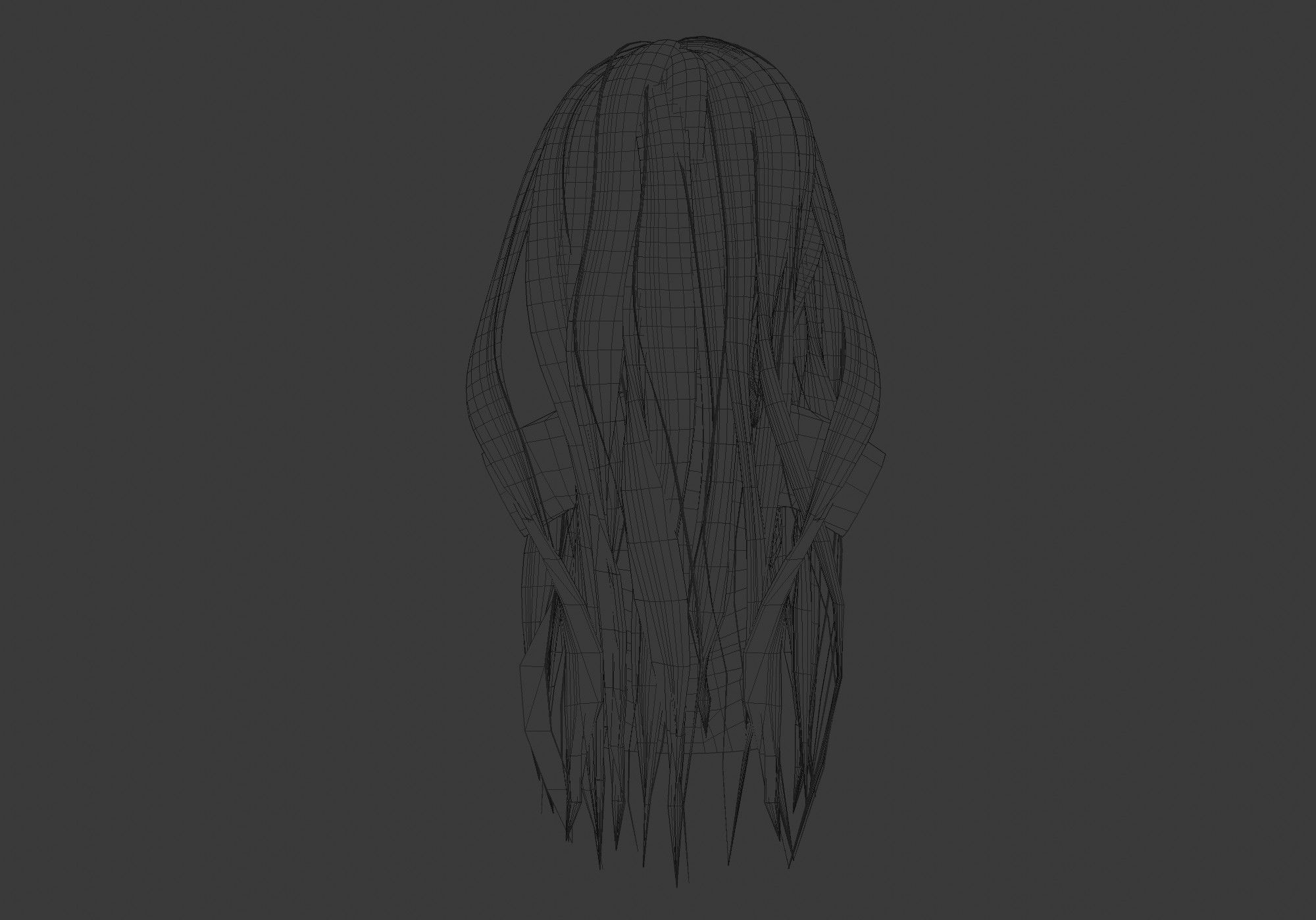 messy cartoon hairstyle 3D model | CGTrader